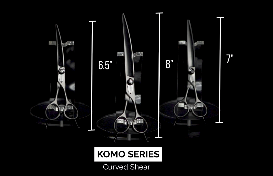 Komo Curve 8 Left-handed Grooming Shears | Fresh Shears Grooming