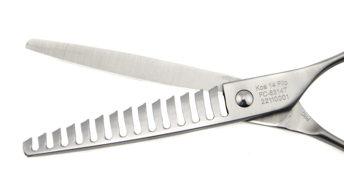 Koa 14 Flip Modern Barber Shears | Fresh Shears Professional Barbering